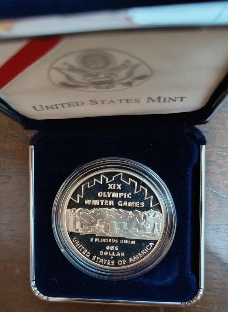 2002 Salt Lake Olympic Winter Games Silver Proof Coin, Hobbies & Toys ...