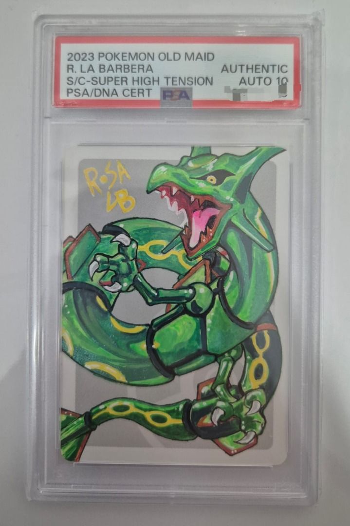 2023 Pokemon Old Maid Rayquaza Auto 10 PSA Graded Card, Hobbies & Toys ...