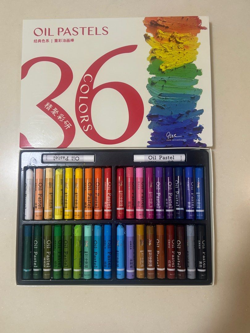 36 Colors Oil Pastels Set, Hobbies & Toys, Stationery & Craft, Craft ...