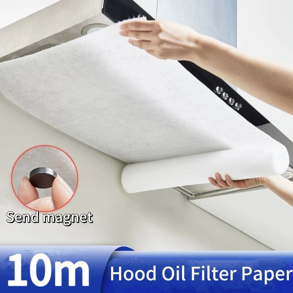 5/10M Disposable Non-woven Hood Oil Filter Paper Cooker Extractor Fan ...