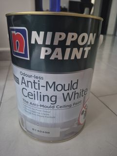 Nippon Paint Anti-Mould Ceiling White Odourless 5L, Furniture & Home ...