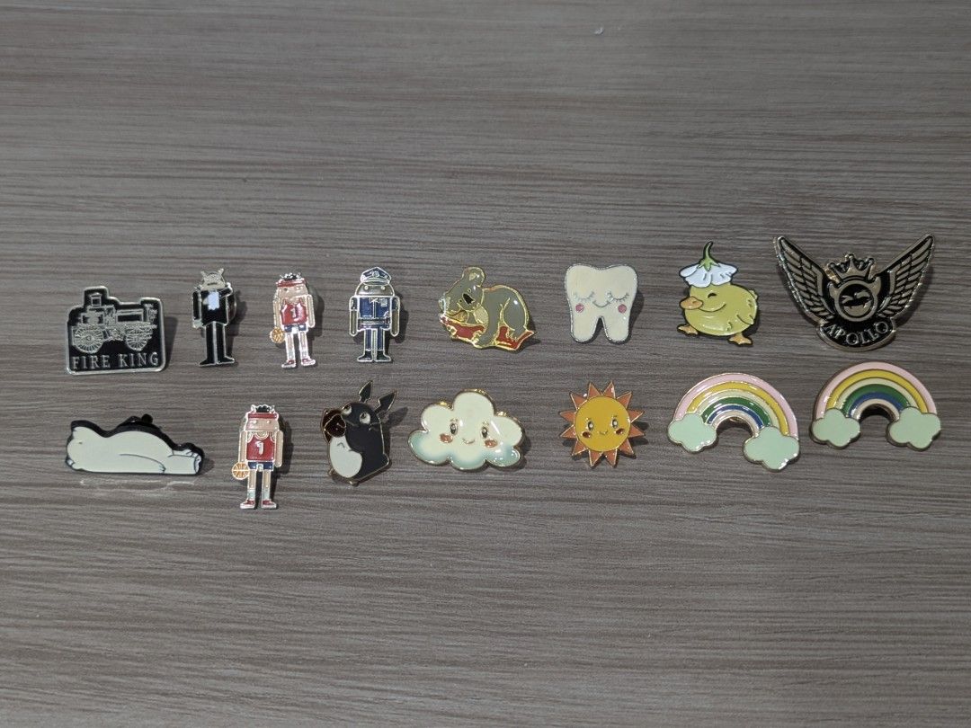 (ALL FOR $12) Assorted (Enamel) Pins, Hobbies & Toys, Memorabilia ...