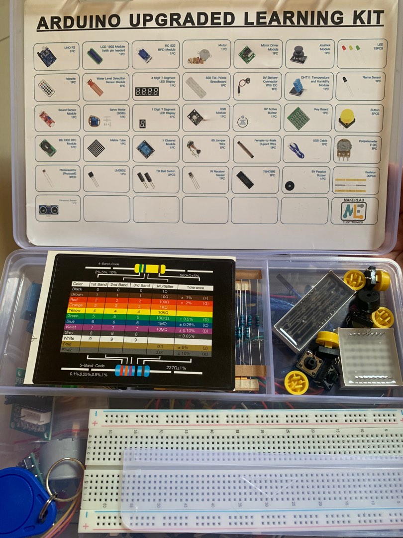 Arduino Upgraded Learning Kit V2 CH340 Board Ver., Computers & Tech ...
