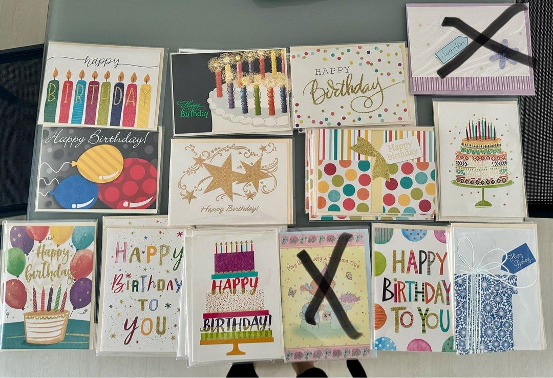 Assorted Birthday Cards - New, Hobbies & Toys, Occasions & Party ...
