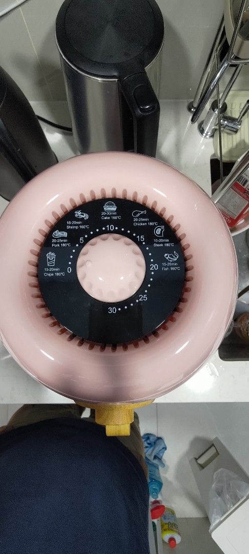 BAKHOW 復古粉色氣炸鍋, 家庭電器, 廚房電器, 油炸鍋 - Carousell