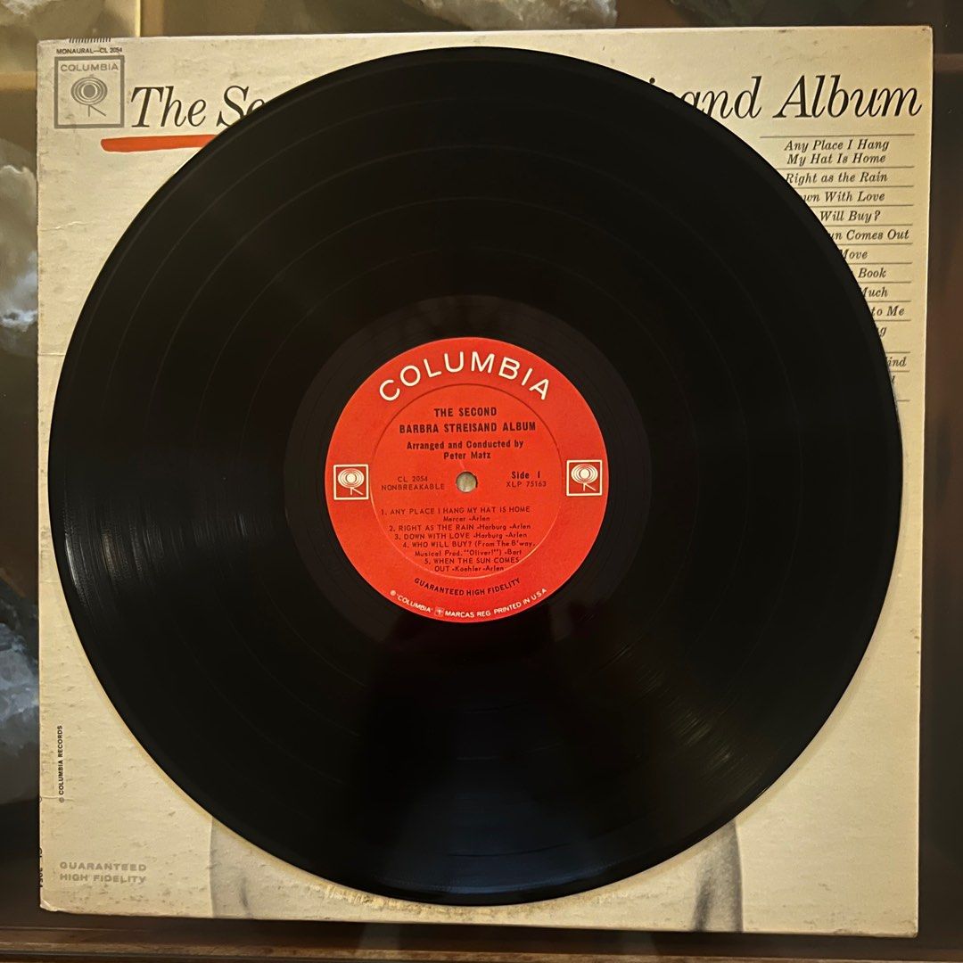 Barbra Streisand - The Second Barbra Streisand Album Vinyl Record ...