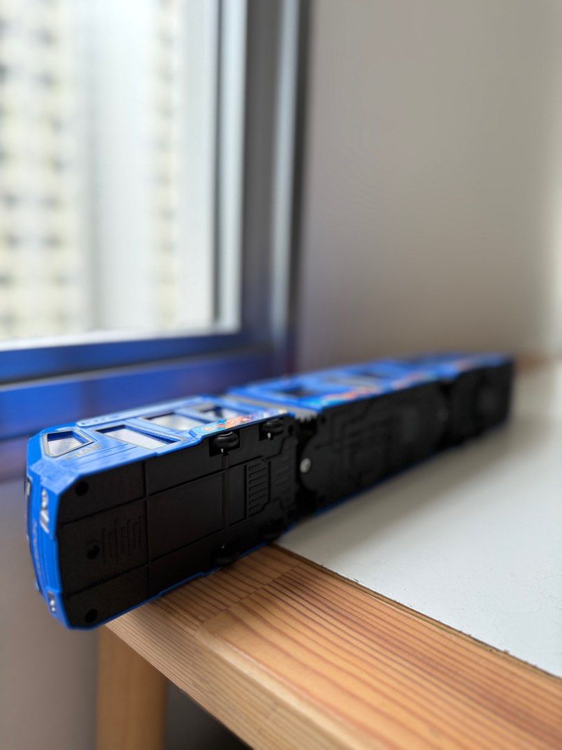 Blue Toy Tram/ Train, Hobbies & Toys, Toys & Games on Carousell
