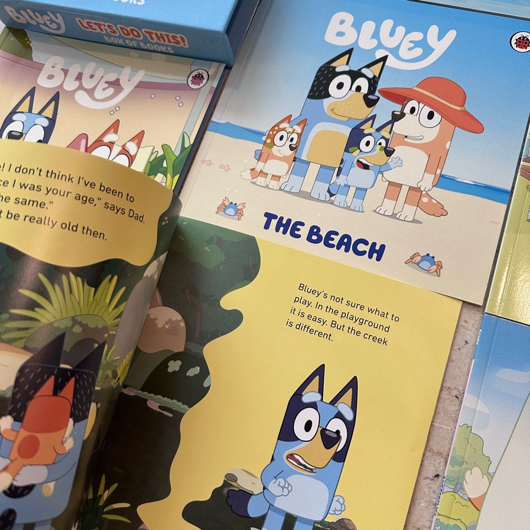 Bluey Box of Books - 10 Book Set, Hobbies & Toys, Books & Magazines ...