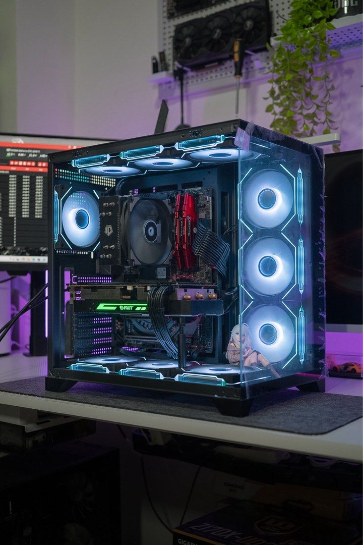 AVAILABLE Mid-Range RGB Gaming PC + Mouse & Keyboard GTX 1070Ti / Ryzen ...