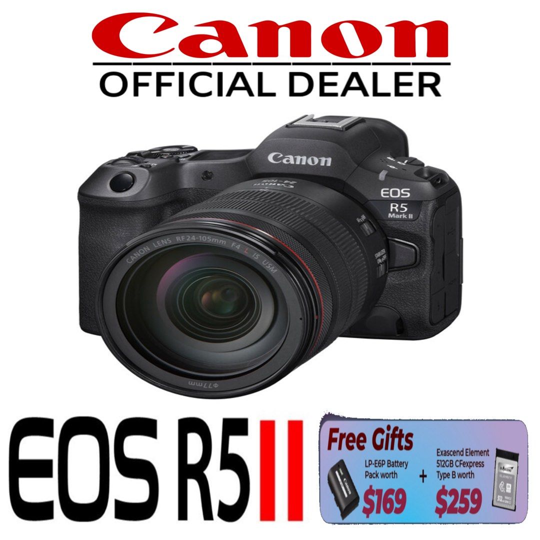 Canon EOS R5 II Body / Canon R5II 24-105mm F4L USM Kit / r5ii R5M2 ...