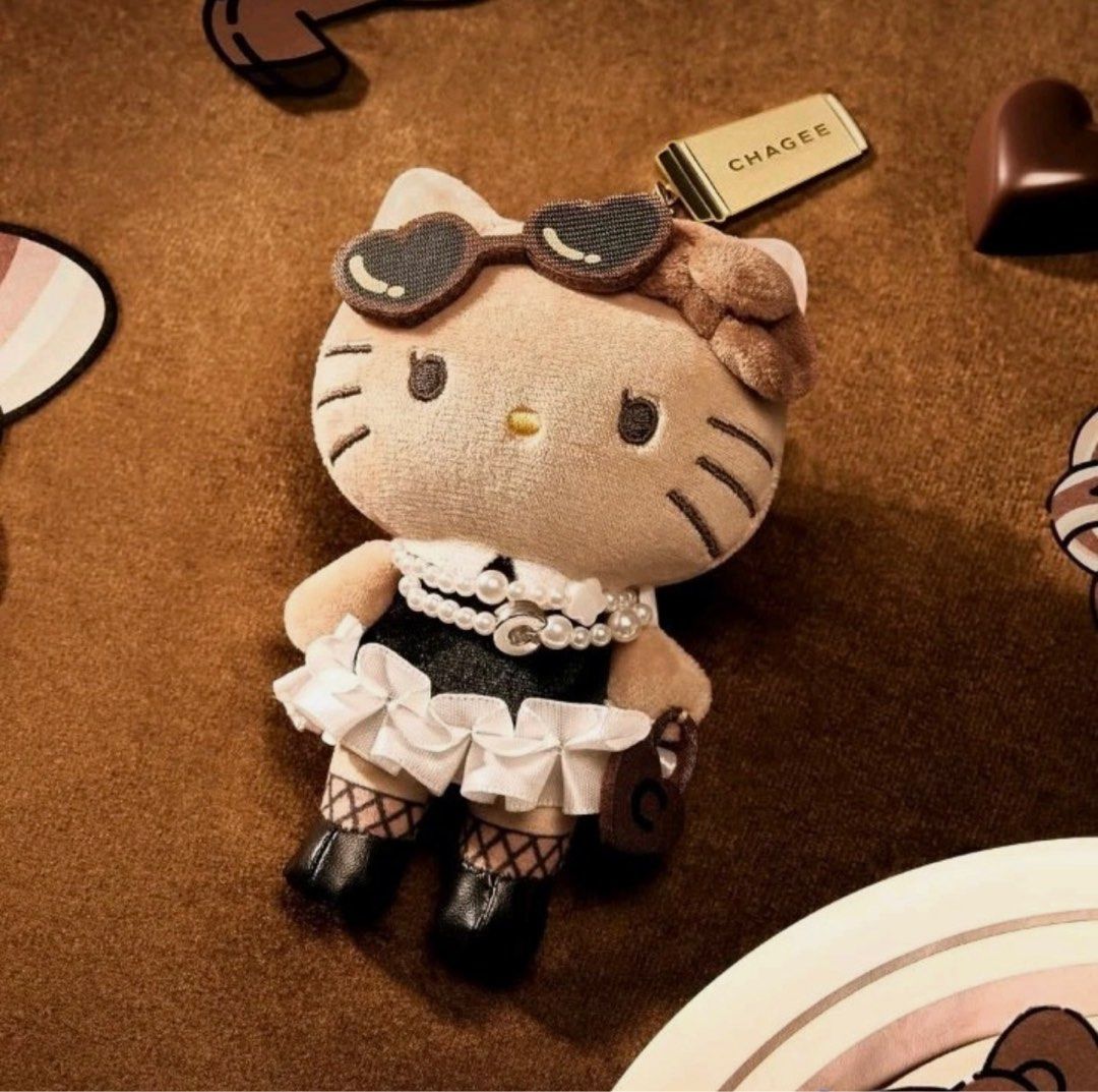 Chagee x Hello Kitty Plushie Charm Keychain, Hobbies & Toys, Toys ...