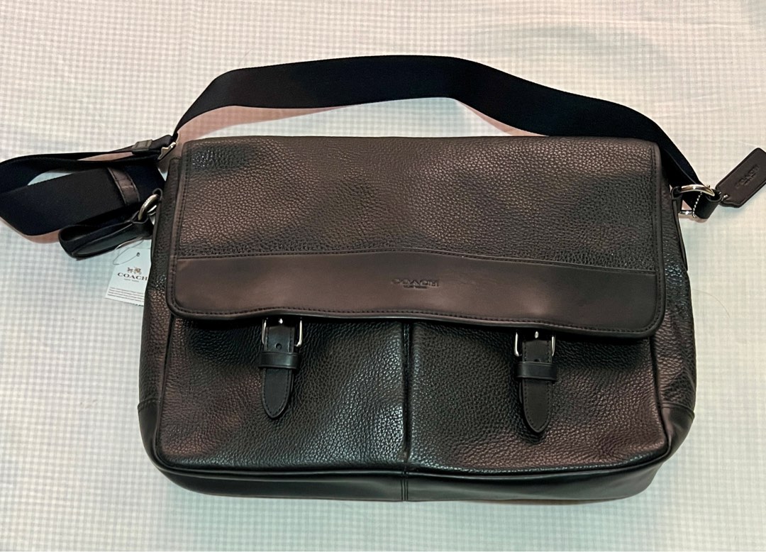 Coach Henry Messenger Pebble Leather Bag, Luxury, Bags & Wallets on ...