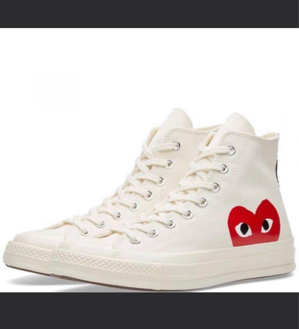 Converse CDG high cut, Men's Fashion, Footwear, Sneakers on Carousell
