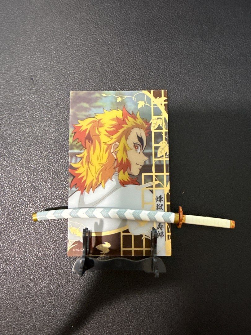 Demon Slayer Rengoku Kyojuro Miniature Sword, Hobbies & Toys, Toys ...