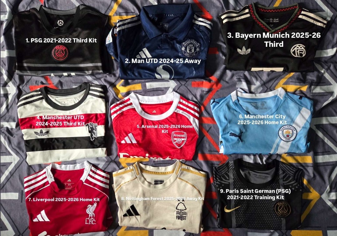 Football Kits / Jerseys (All small), Men's Fashion, Tops & Sets ...