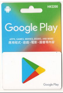 Google Play Gift card ＄50, 門票＆禮券, 禮品卡、印花 - Carousell