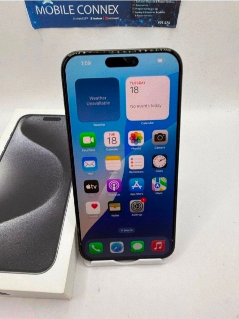 iPhone 15 Pro Max Black Titanium 512GB, Mobile Phones & Gadgets, Mobile ...
