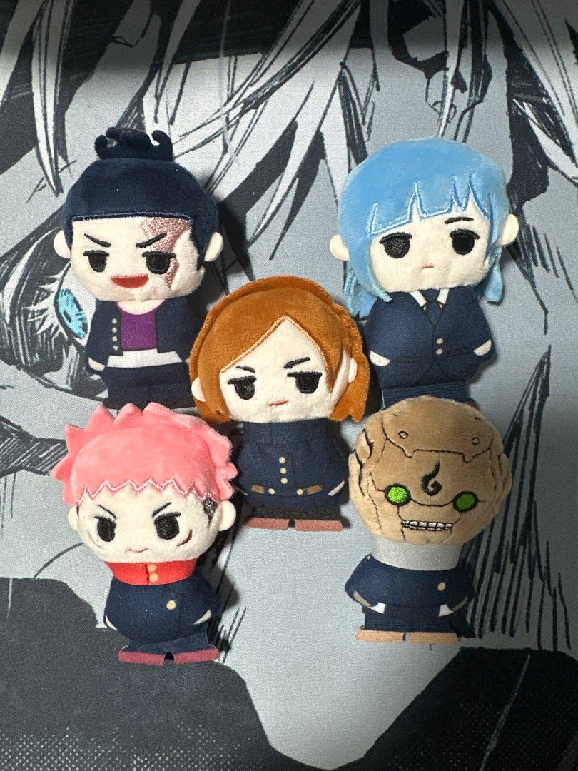 JJK Jujutsu Kaisen Plush Pins - Todo Aoi, Itadori Yuji, Kugisaki Nobara ...