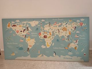 APLI Kids World Map Magnets - 40 Pieces, Hobbies & Toys, Toys & Games ...