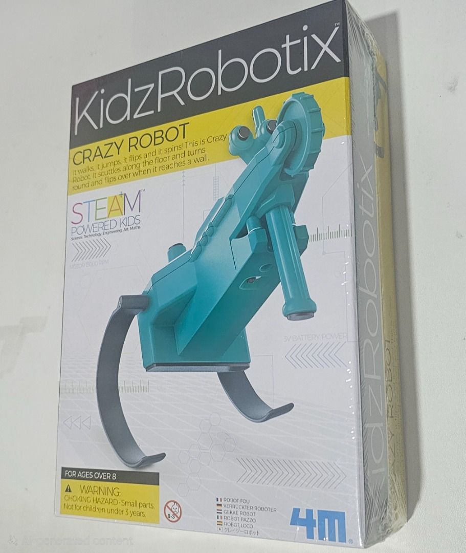 KidzRobotix Crazy Robot STEAM Powered Kids Toy, Hobbies & Toys, Toys ...
