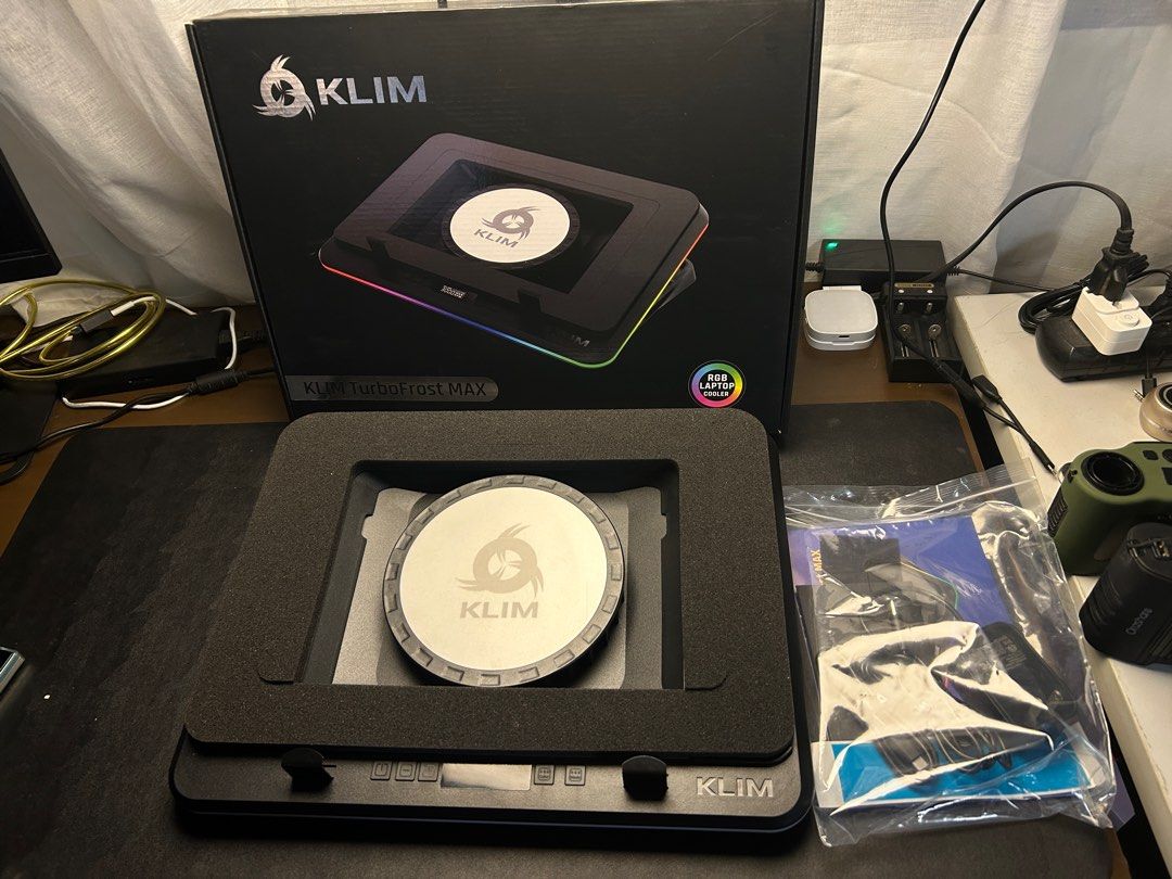 Klim Turbofrost Max Cooling pad laptop cooler, Video Gaming, Gaming ...