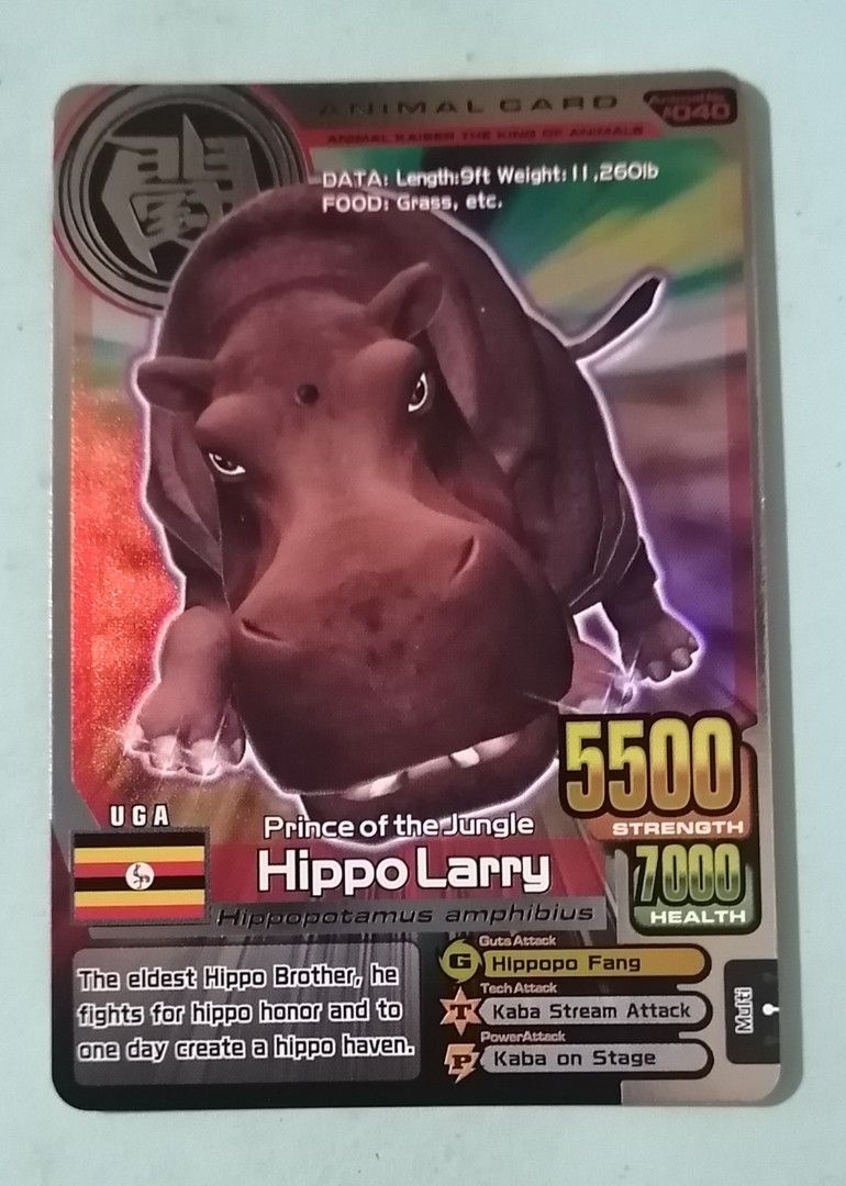 Latest Rare Silver Hippo Larry Animal Kaiser Plus Version 3 V3 Animal ...