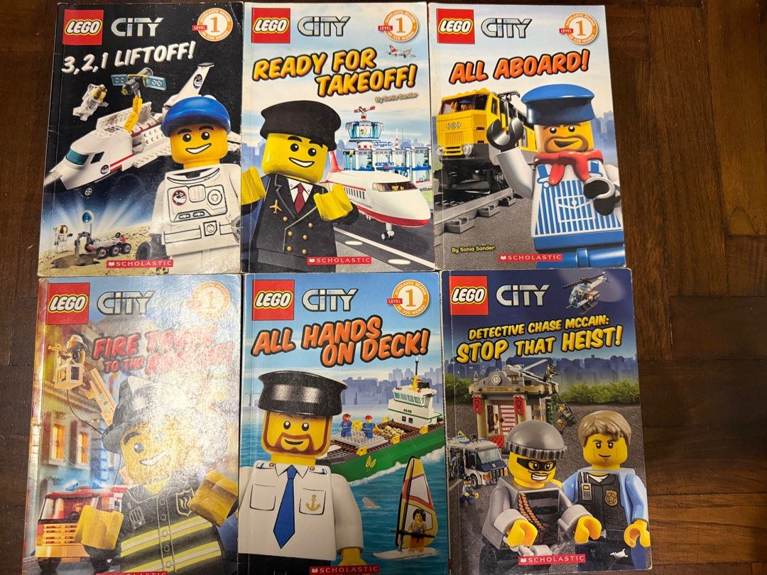 LEGO City Level 1 Books - Set of 6, Hobbies & Toys, Books & Magazines ...