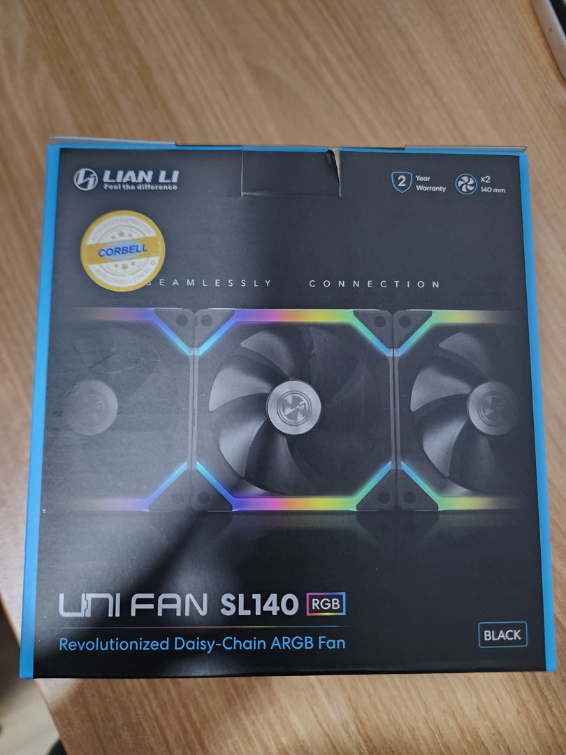 Lian Li UNI FAN SL140 RGB Black, Computers & Tech, Parts & Accessories ...