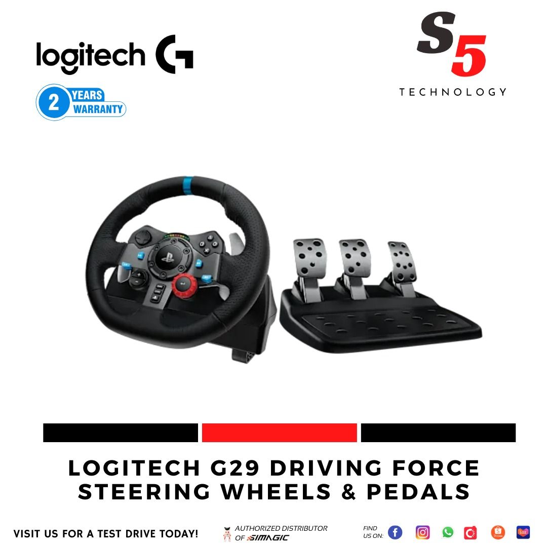 Logitech G29 Driving Force Steering Wheels & Pedals / logitech wheelset ...
