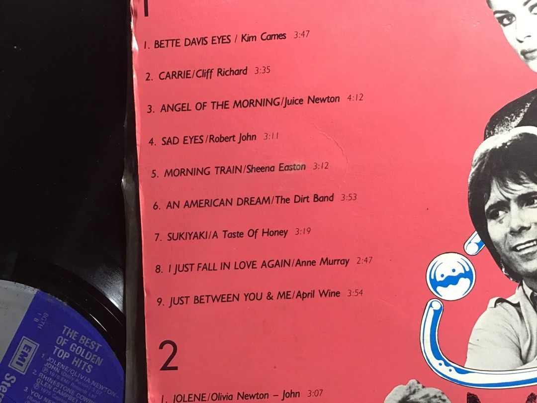 LP Best of The Golden Machine Top Hits - Cliff Rochard - Glen Campbell ...