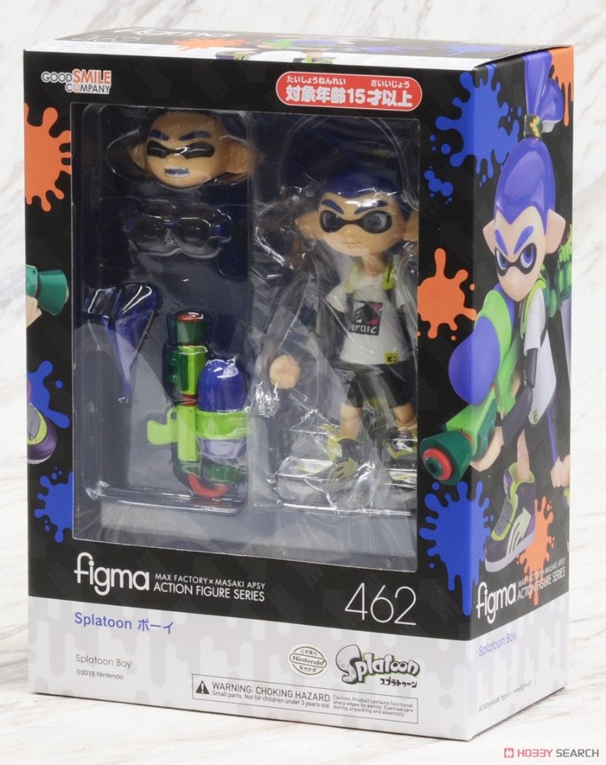 Max Factory Figma 462 Splatoon Boy 漆彈大作戰 BOY, 興趣及遊戲, 玩具 & 遊戲類 - Carousell