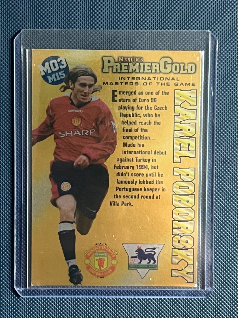 Merlin's Premier Gold Karel Poborsky M03, Hobbies & Toys, Toys & Games ...