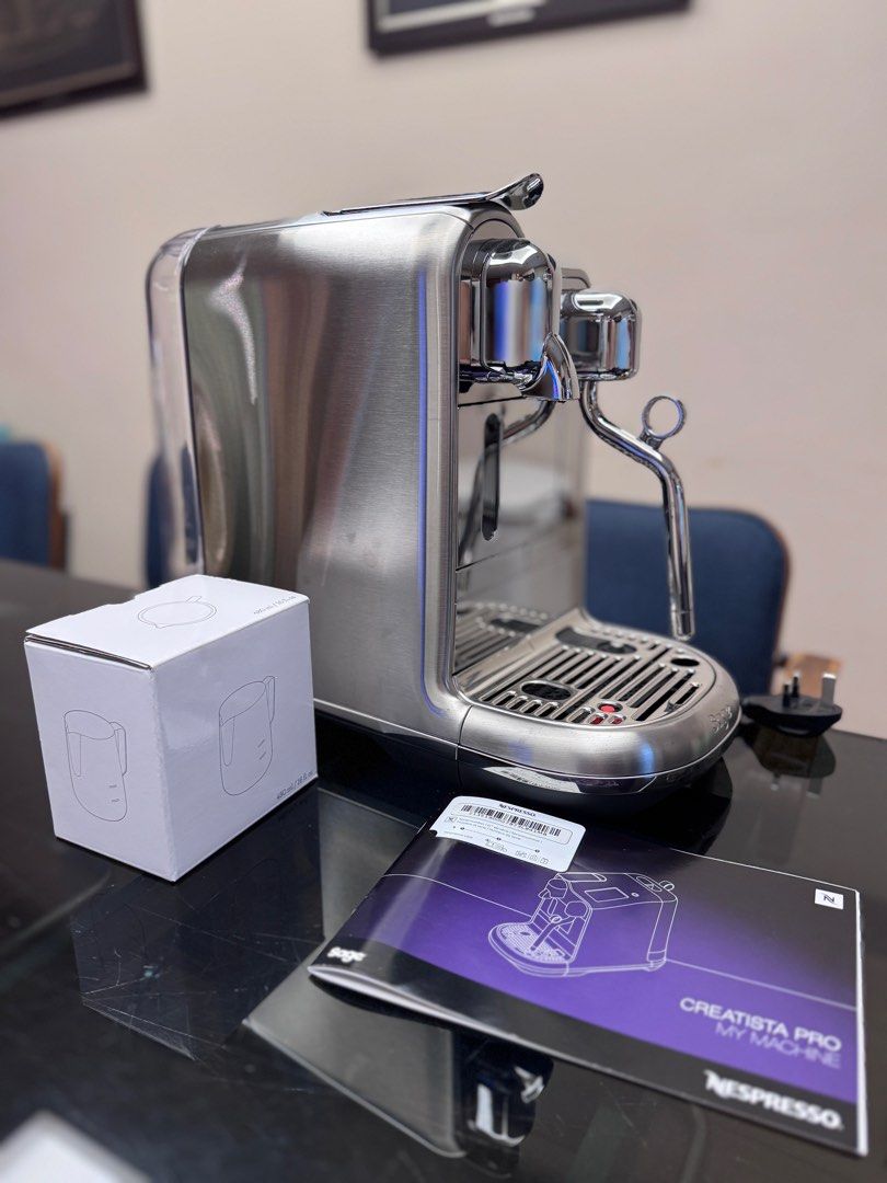 Nespresso Creatista Pro Coffee Machine Sage, 家庭電器, 廚房電器, 咖啡機及咖啡壺 ...