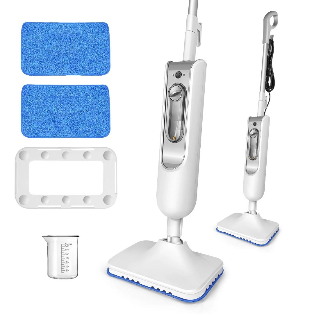 New12 IN 1 Electric Steam Mop with 120 Degree Rotatable Head for Floor ...