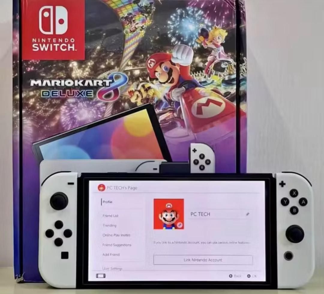 Nintendo Switch OLED Model with Mario Kart 8 Deluxe, Video Gaming ...