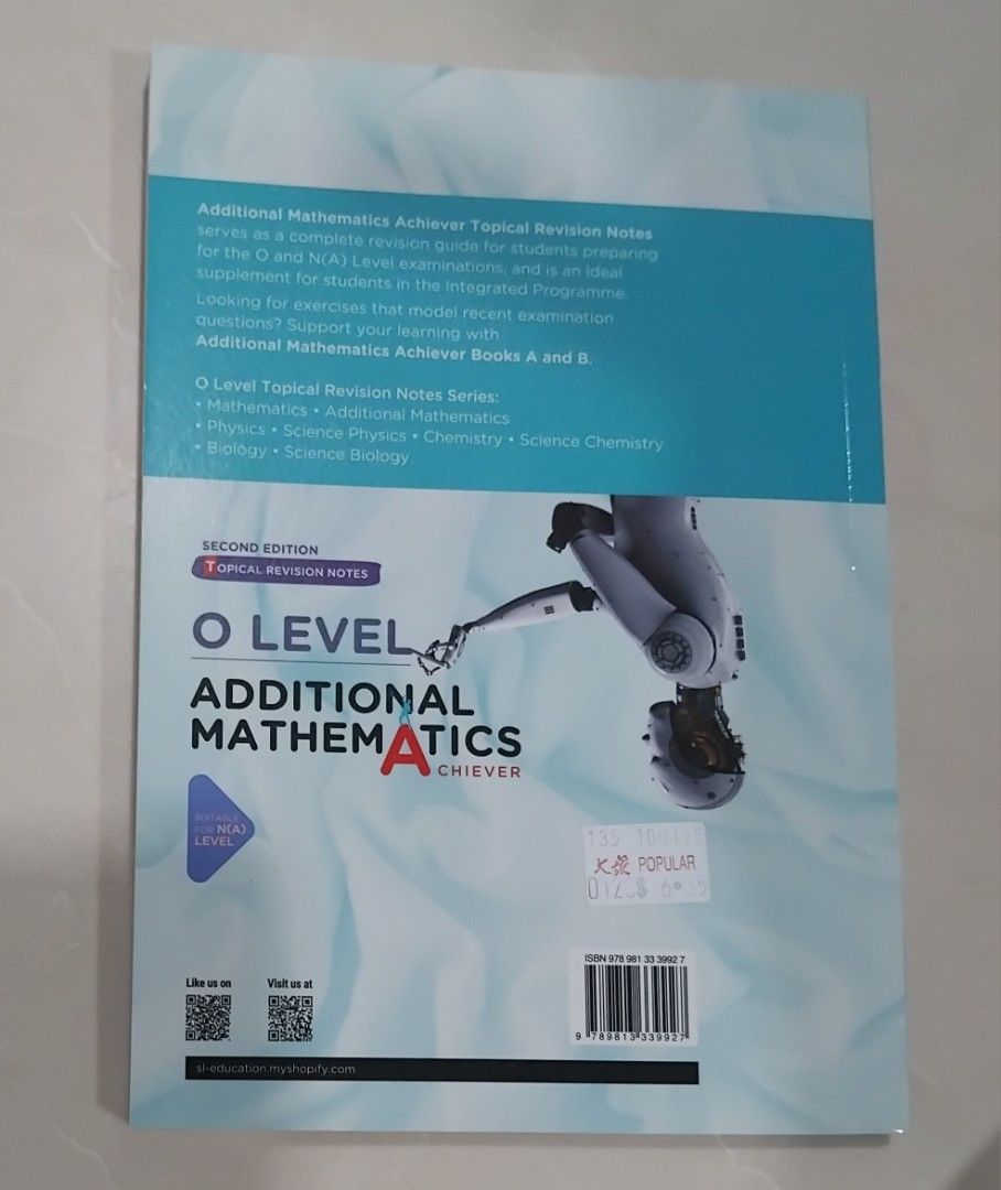 O Level Additional Mathematics Achiever Topical Revision Notes (Revised ...