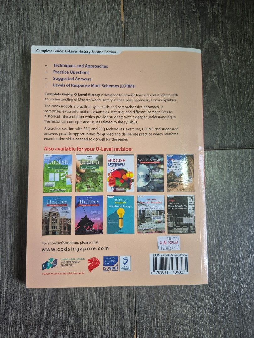 O-Level History Complete Guidebook 2nd Edition, Hobbies & Toys, Books ...