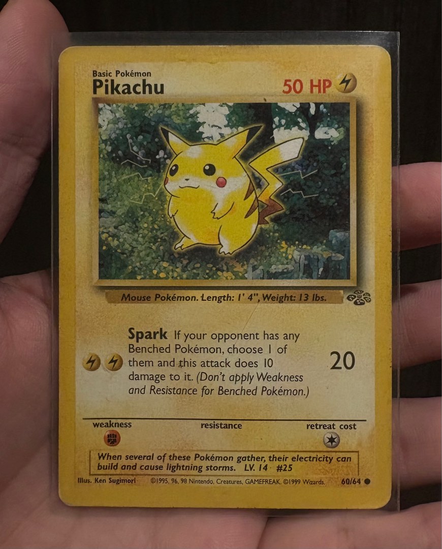 1st Gen Pikachu Pokemon Card - Jungle Set Mint Condition 1st Gen ...