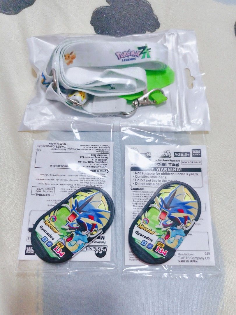 Pokemon Legends Z-A Lanyard & Gyarados Mezastar Cards, Hobbies & Toys ...