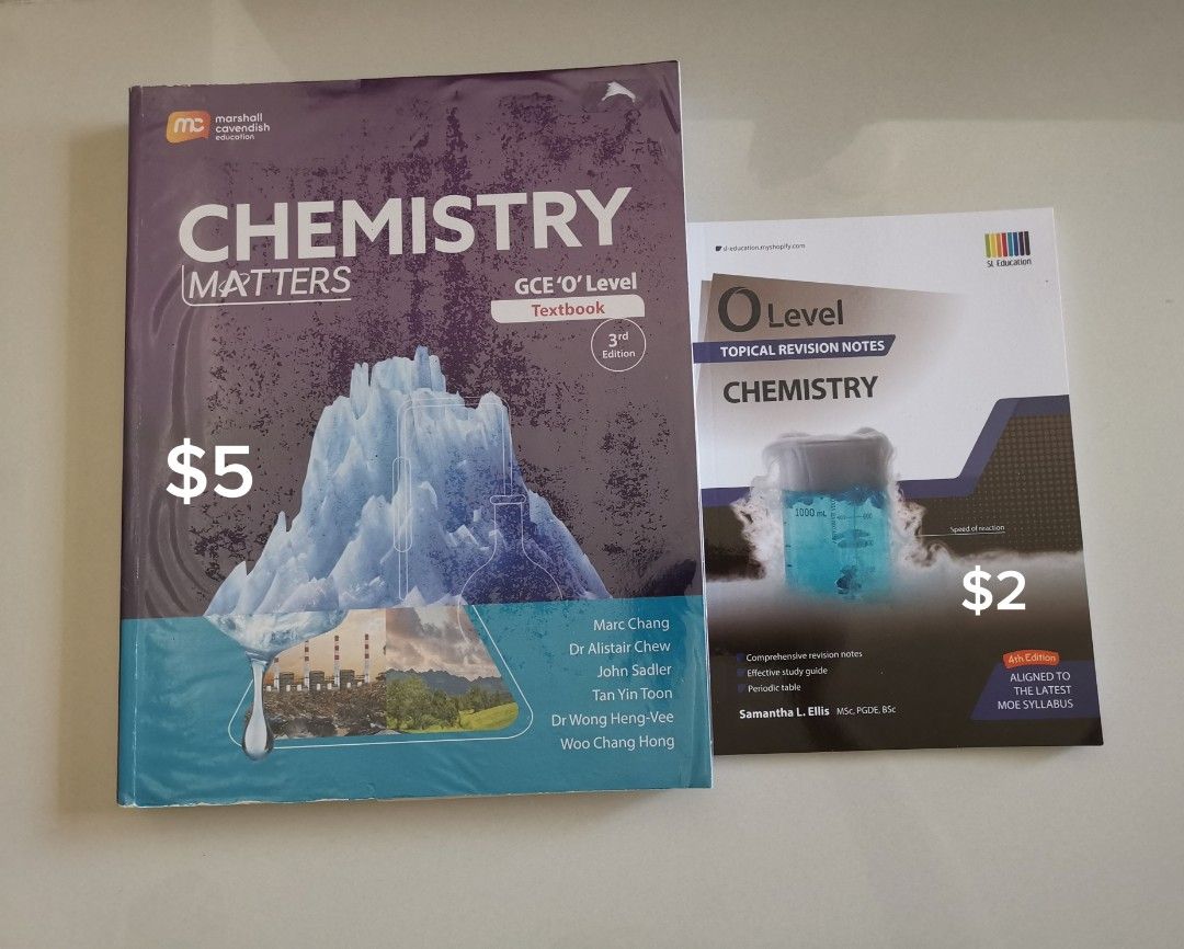 Pure Chem Textbook + O Level Topical Revision Notes, Hobbies & Toys ...