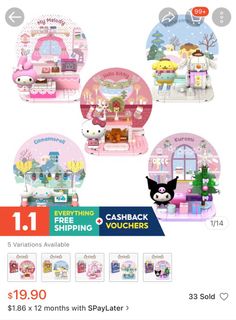 Sanrio Cinnamoroll Wave Pool Cafe Building Block Set, Hobbies & Toys ...