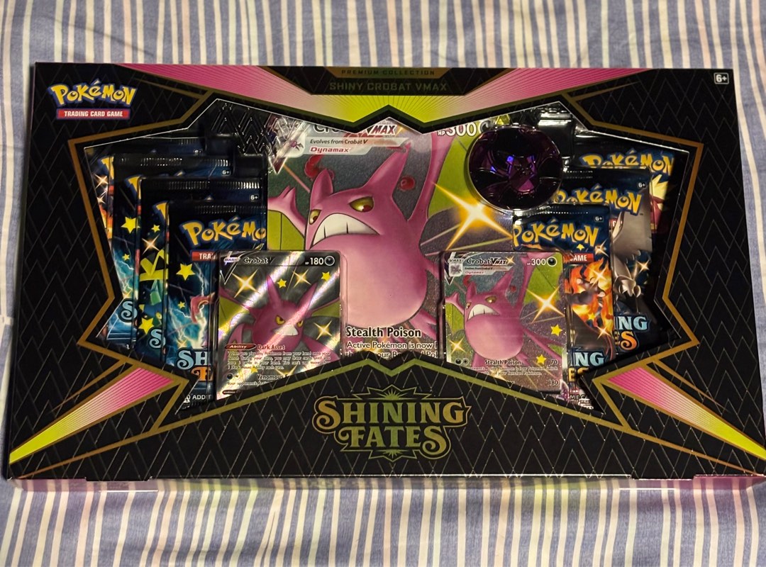 Shining Fates Crobat VMAX box, Hobbies & Toys, Toys & Games on Carousell