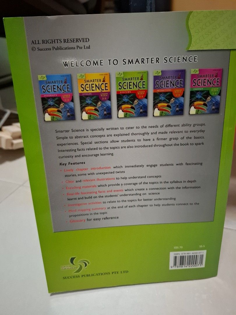 Smarter Science Systems Textbook Primary 3 & 4, Hobbies & Toys, Books ...