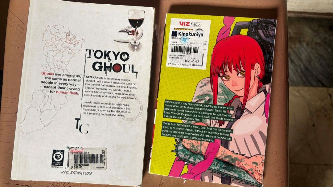 Tokyo Ghoul Vol. 4 and Chainsaw Man Vol. 10, Hobbies & Toys, Books ...