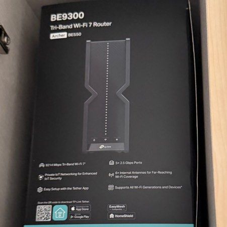 TP-Link Archer BE9300 Tri-Band Wi-Fi 7 Router, Computers & Tech, Parts ...