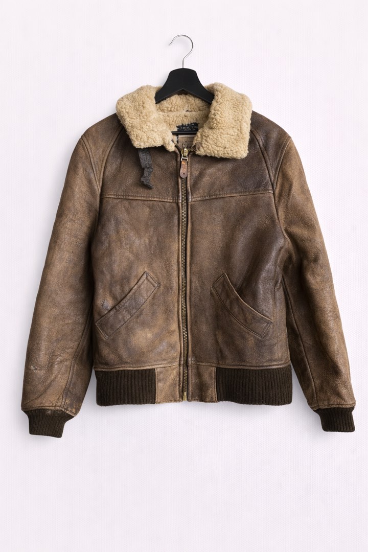 Vintage 80s AVIREX B-3 Shearling Flight Jacket | Distressed Leather ...