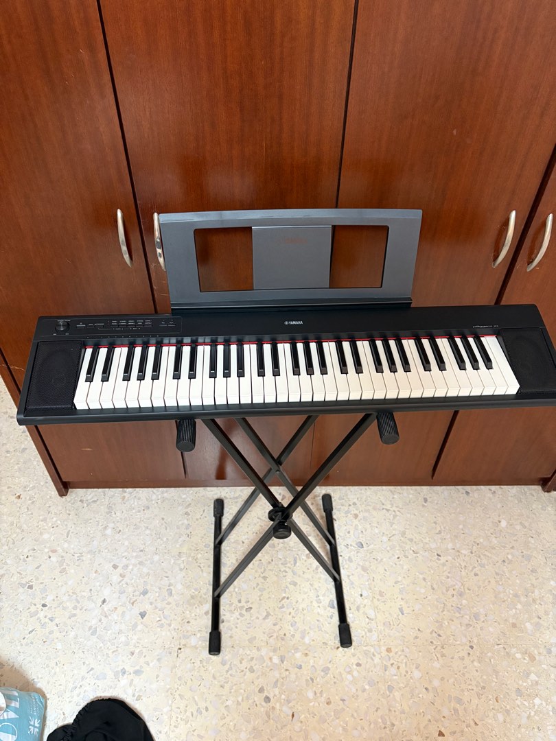 Yamaha Keyboard (Piaggero NP-12) with Stands, Hobbies & Toys, Musical ...