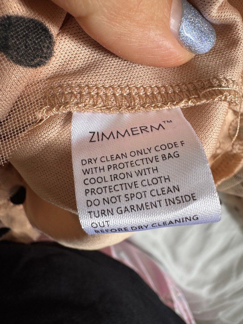Zimmermann Polka Dot Top - Size 1, Luxury, Apparel on Carousell