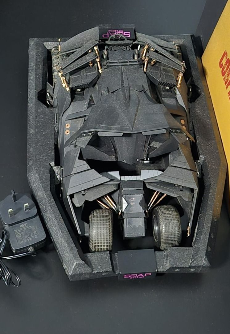 1/12 Scale SOAP Studio Batmobile Tumbler & Boring Toys Batman Armory ...