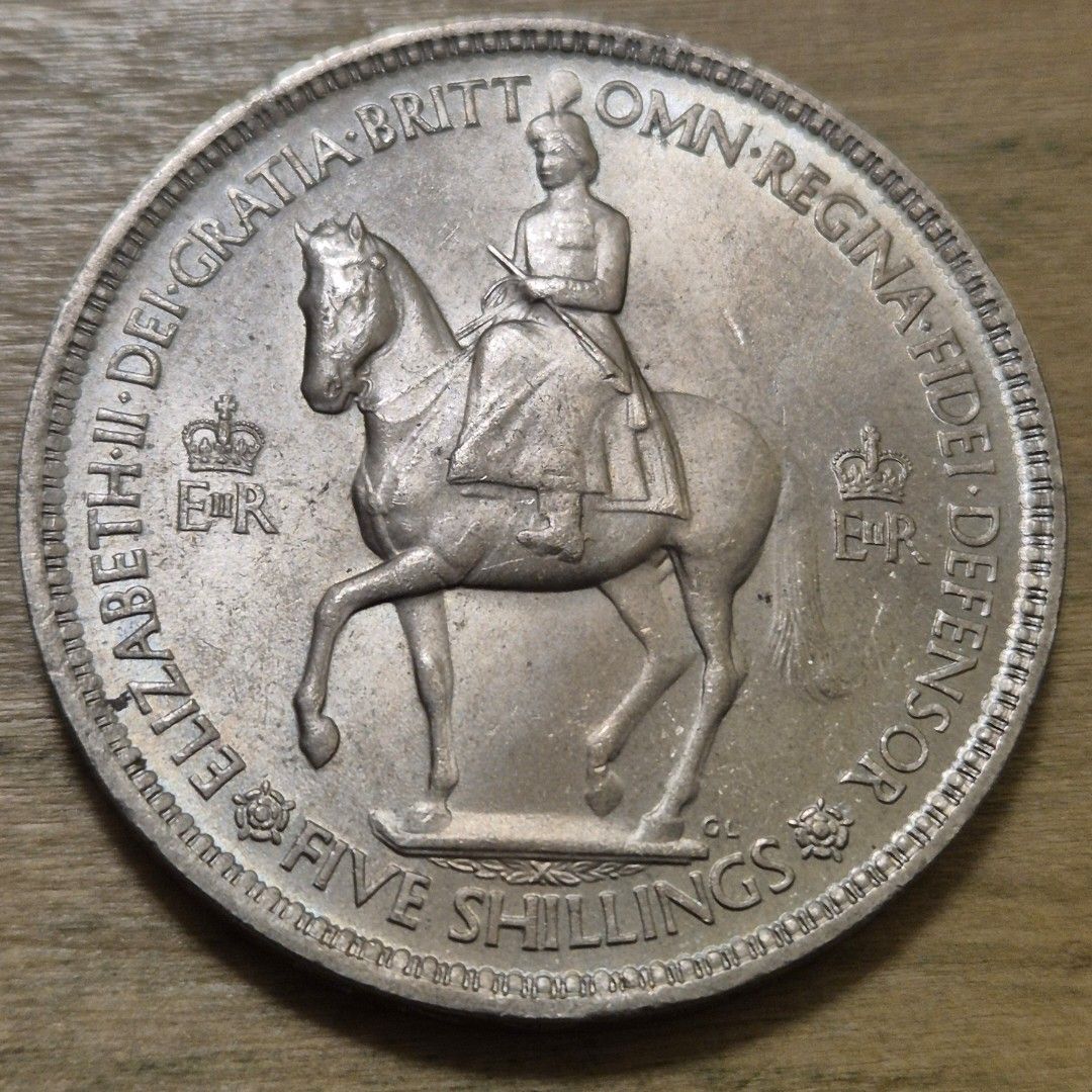 1953 Great Britain Queen Elizabeth II Coronation Commemorative Crown ...